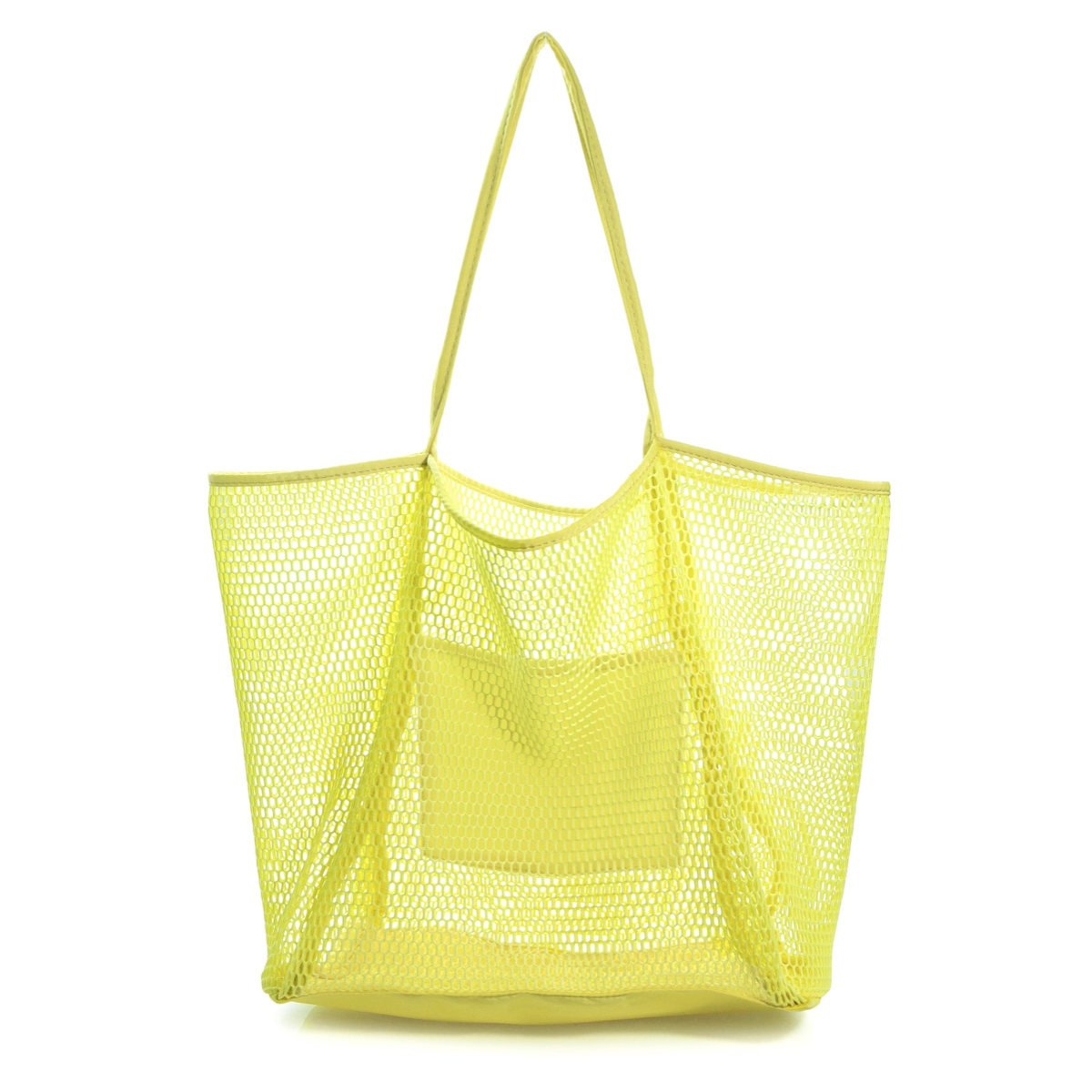 Mesh Beach Tote Yellow – Hoxis